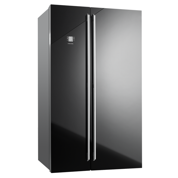 700L Side-by-Side Fridge - Ebony Black - ESE7007BE | Electrolux NZ